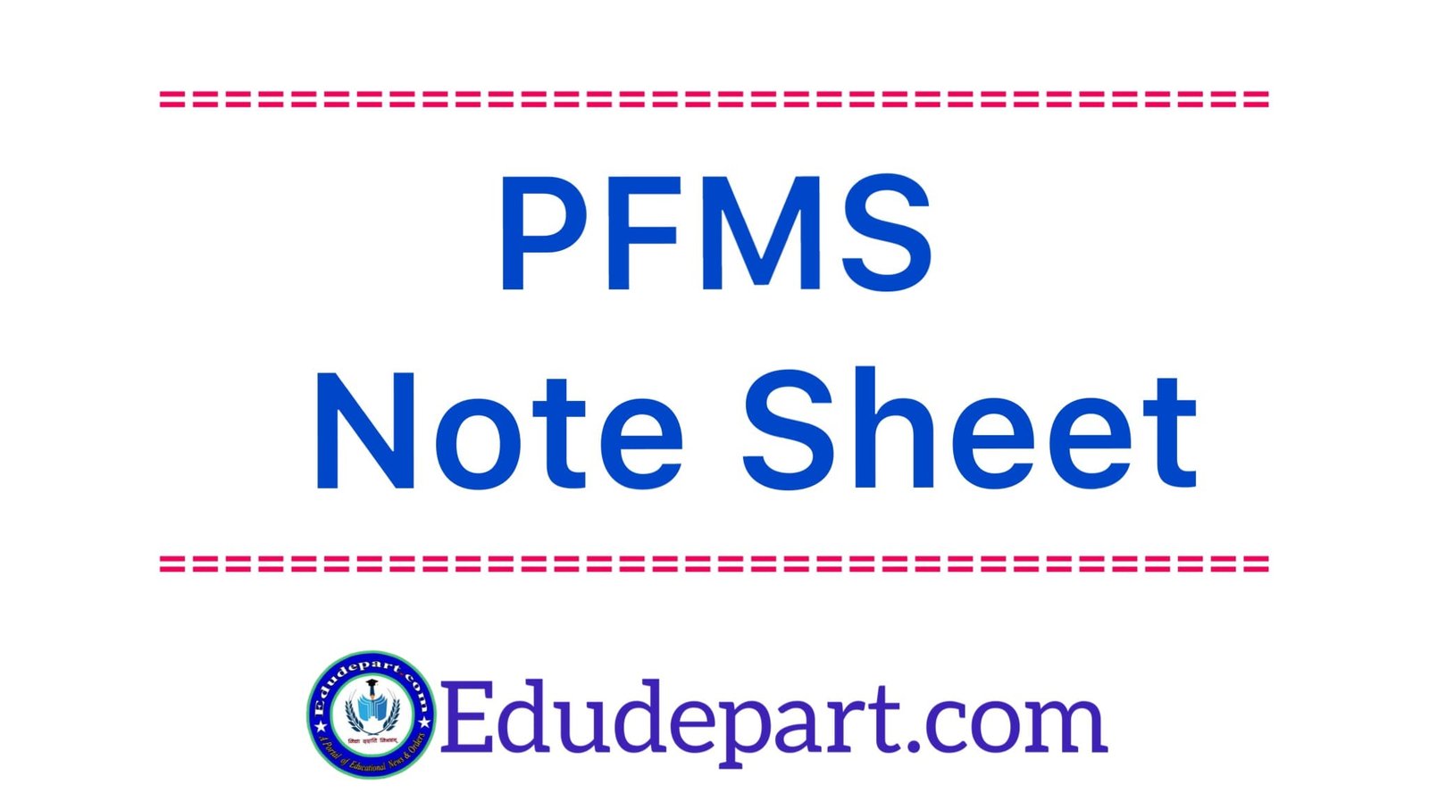 Note Sheet PFMS : PDF Download (नोटशीट का प्रारुप) - Edudepart